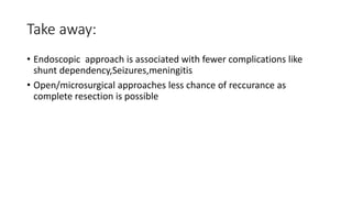 Colloid cyst pre operative session | PPTX