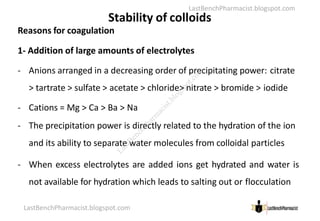 Colloids : A Detailed Explanation-Lecture - 12 | PPT