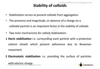 Colloids : A Detailed Explanation-Lecture - 12 | PPT