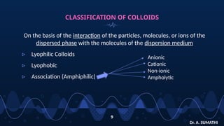 Colloids - Part 1a_Dr. A. Sumathi_B.Pharm | PPTX