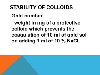 Colloids and macromolecules | PPT