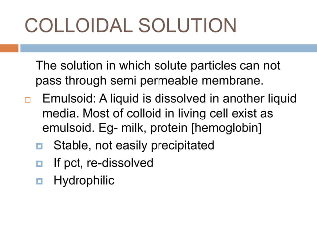 Colloids & Crystalloids | PPTX | Chemistry | Science