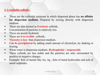 Colloids part 1 general introduction | PDF