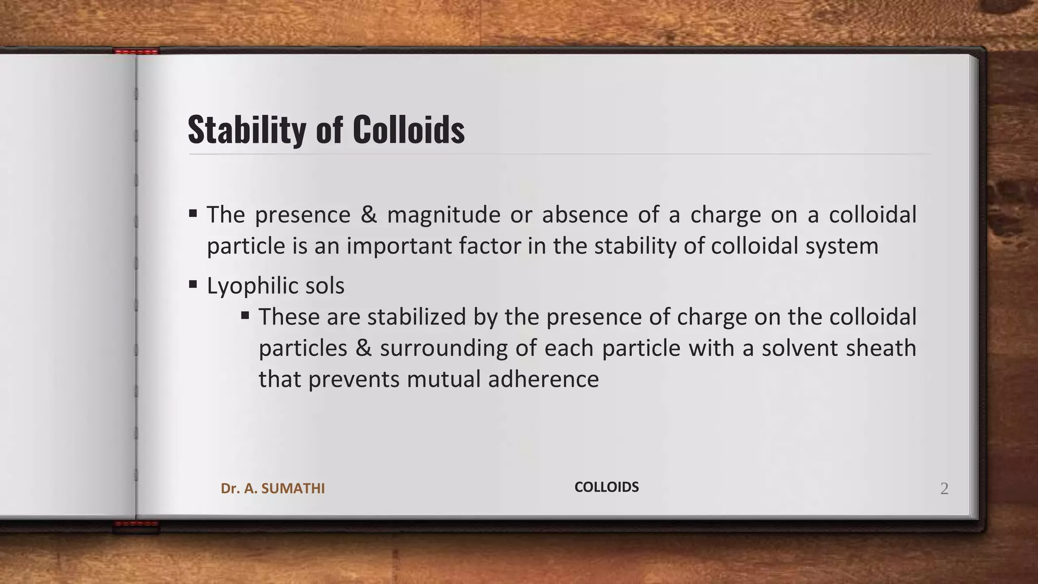 B.Pharmacy - Physical Pharmaceutics - Colloids - Part 1 | PDF