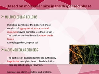 Details of colloid- surface chemistry... | PPTX