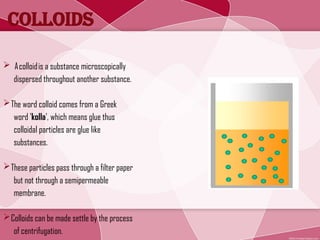 Details of colloid- surface chemistry... | PPTX
