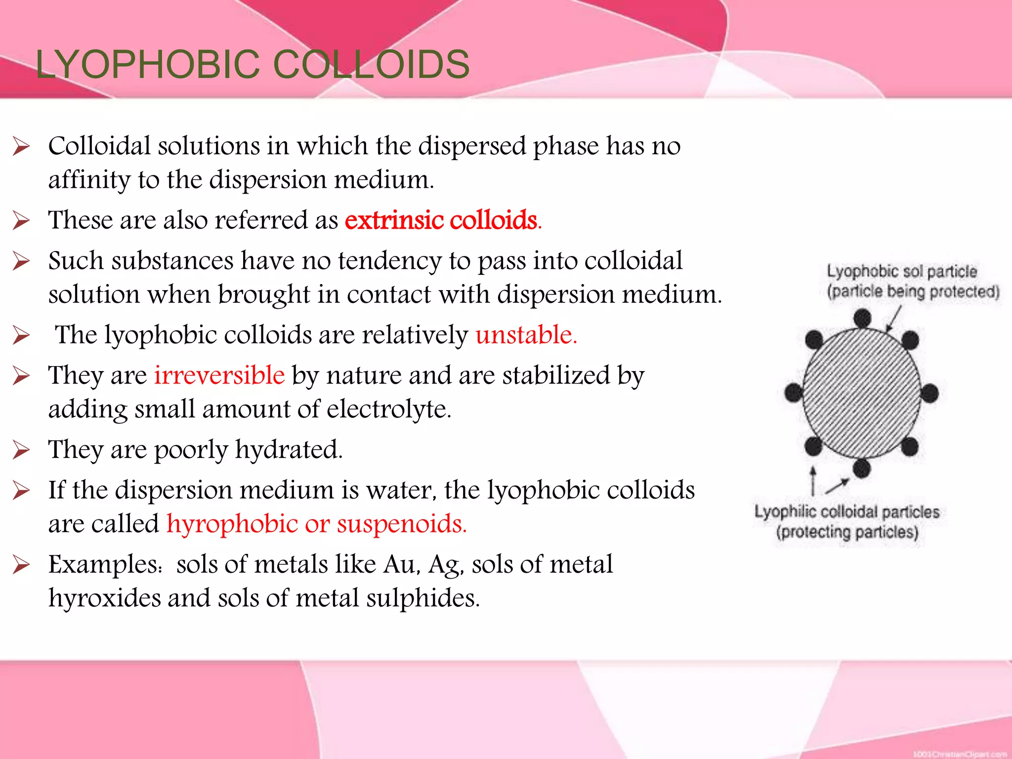 Colloids presentation slides | PPTX