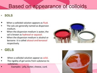Colloids presentation slides | PPTX