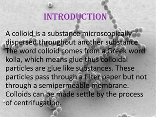 Colloids By Sitwat Rafi | PPTX
