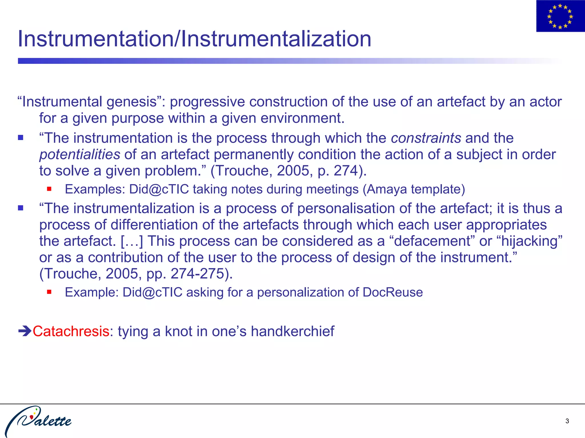 Instrumental genesis main concepts | PPT