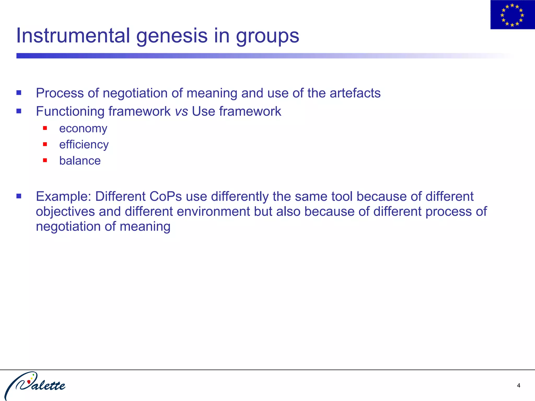Instrumental genesis main concepts | PPT