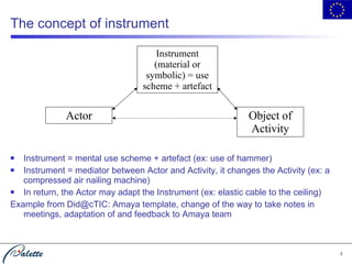 Instrumental genesis main concepts | PPT