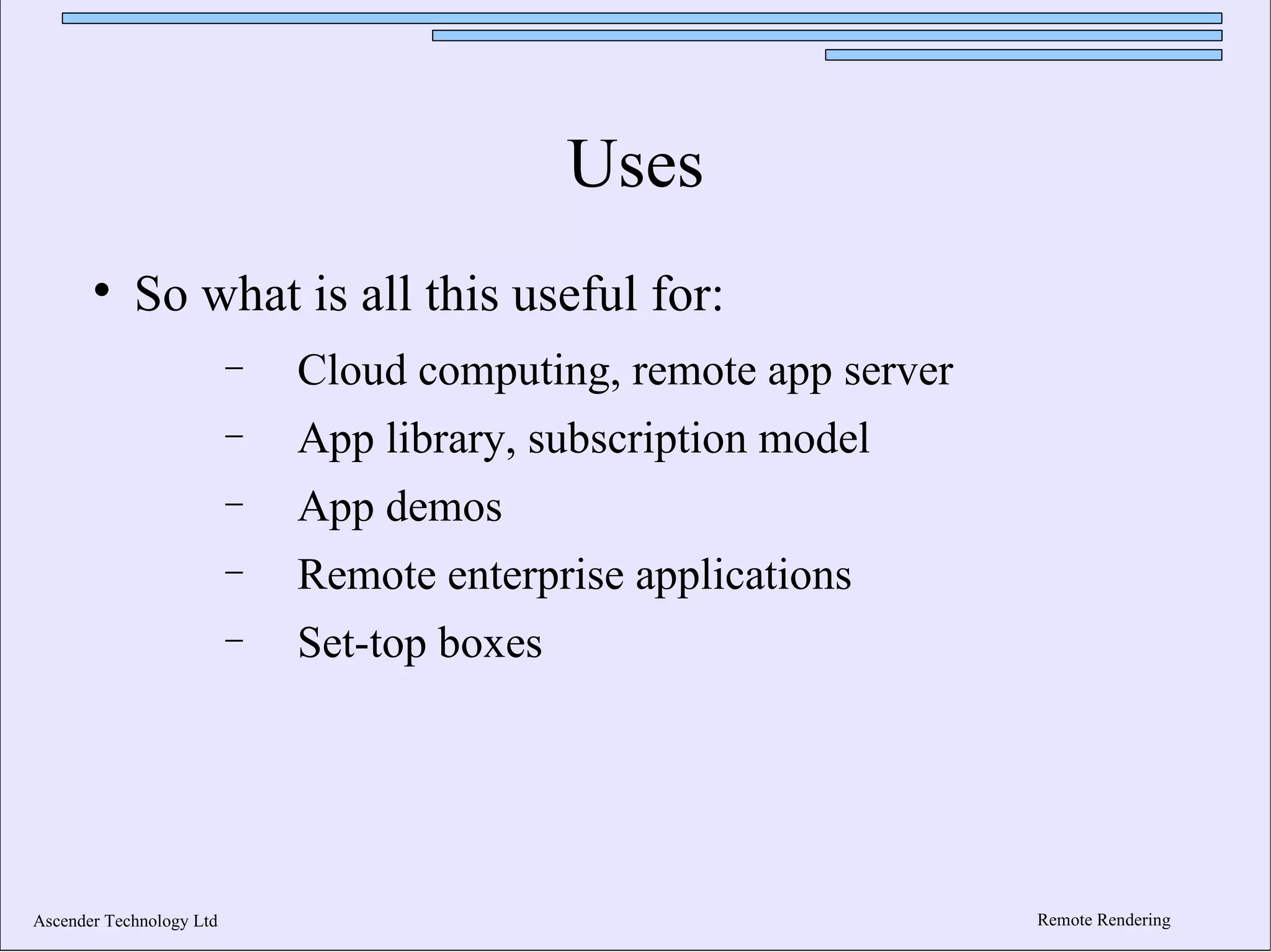 Remote Graphical Rendering | PPT