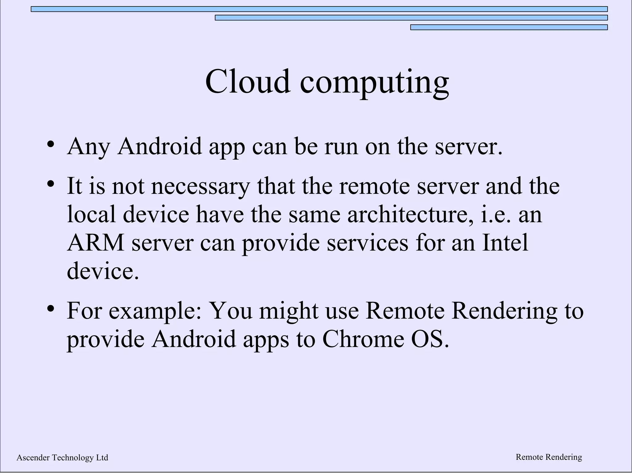 Remote Graphical Rendering | PPT