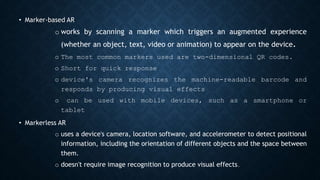 Different types of Augumented reality applicaitons | PPTX