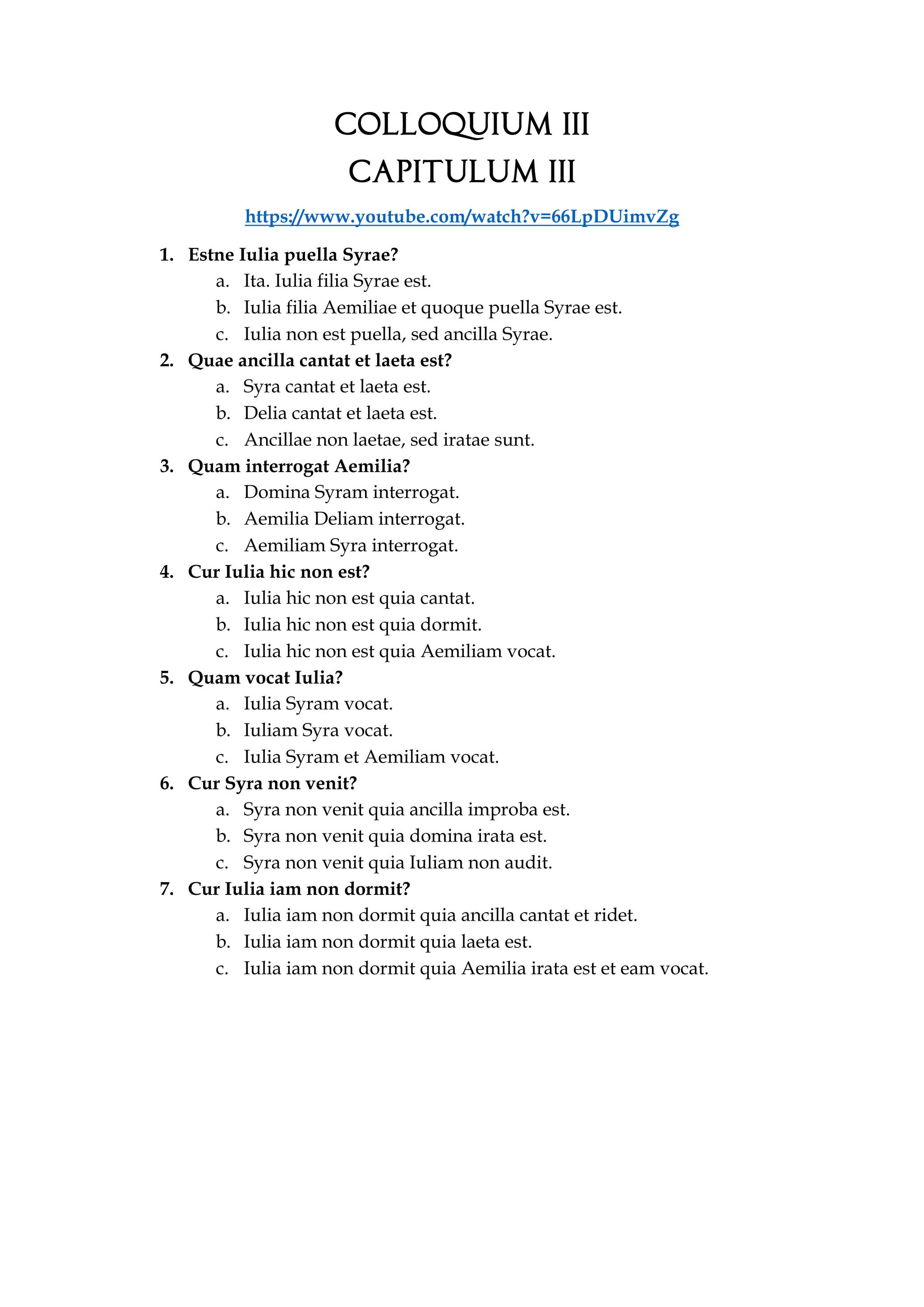 Exercitia auditionis - Colloquium iii | PDF