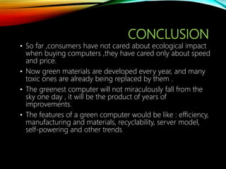 PPT ON GREEN COMPUTING BY ASHISH | PPTX