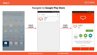 CollPoll Sign up guide for the app | PPT