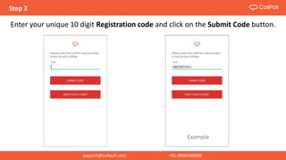 CollPoll Sign up guide for the app | PPT