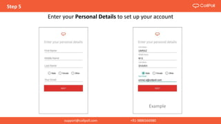CollPoll Sign up guide for the app | PPT