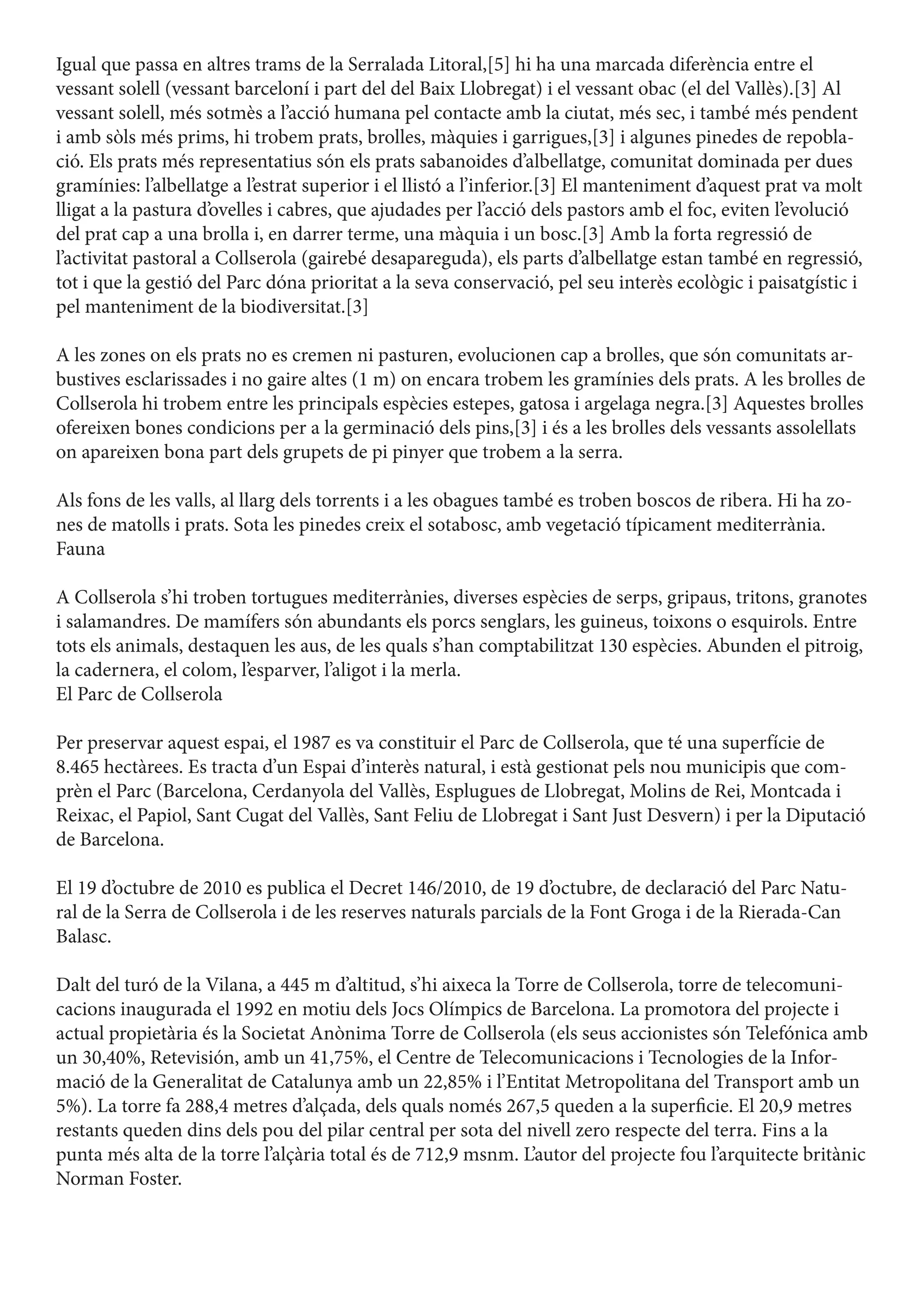 Collserola a la Viquipèdia | PDF Collserola a la Viquipèdia | PDF