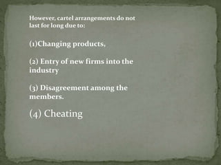 Collusion in oligopoly | PPTX