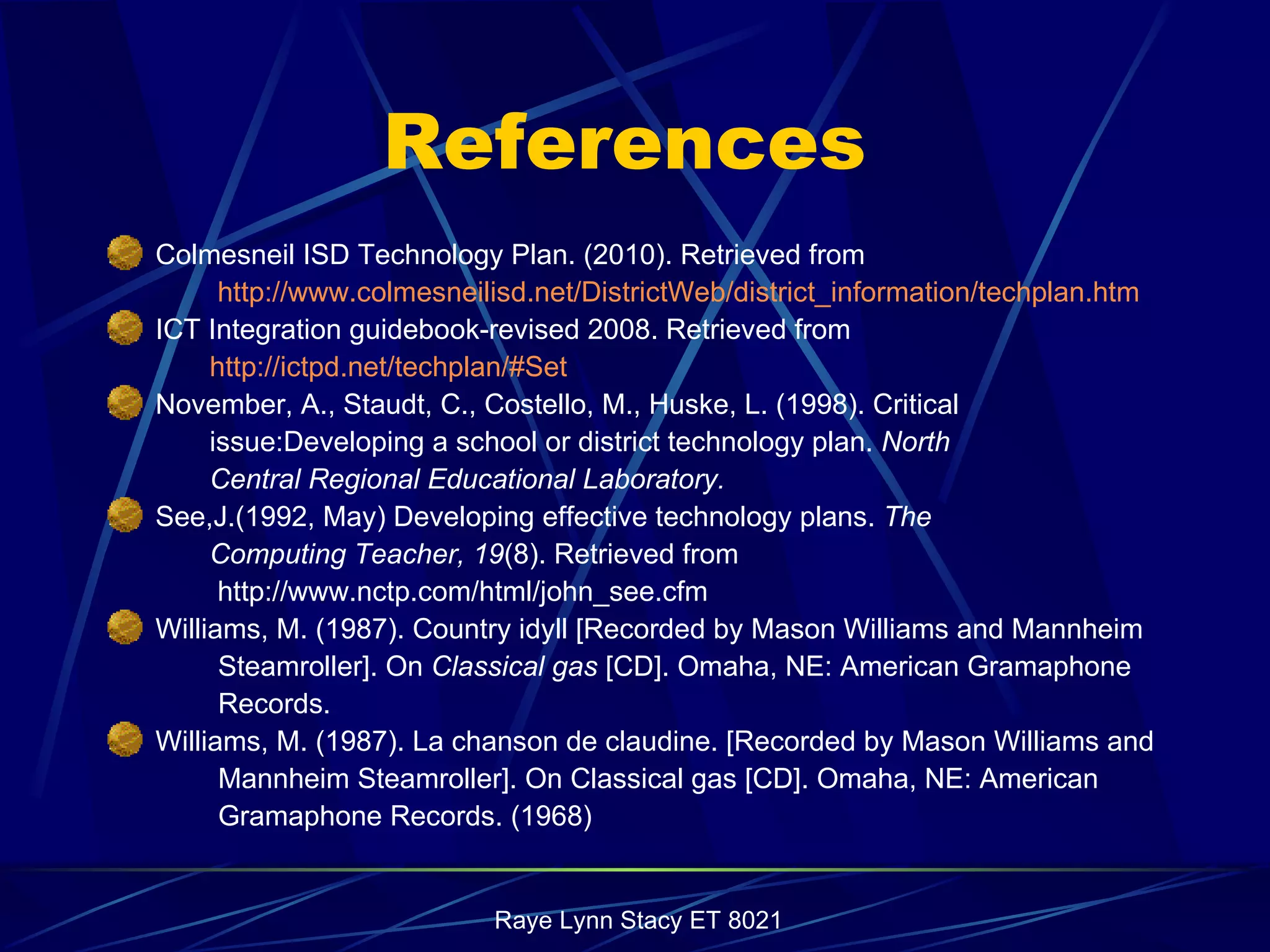 Colmesneil technology plan | PPT