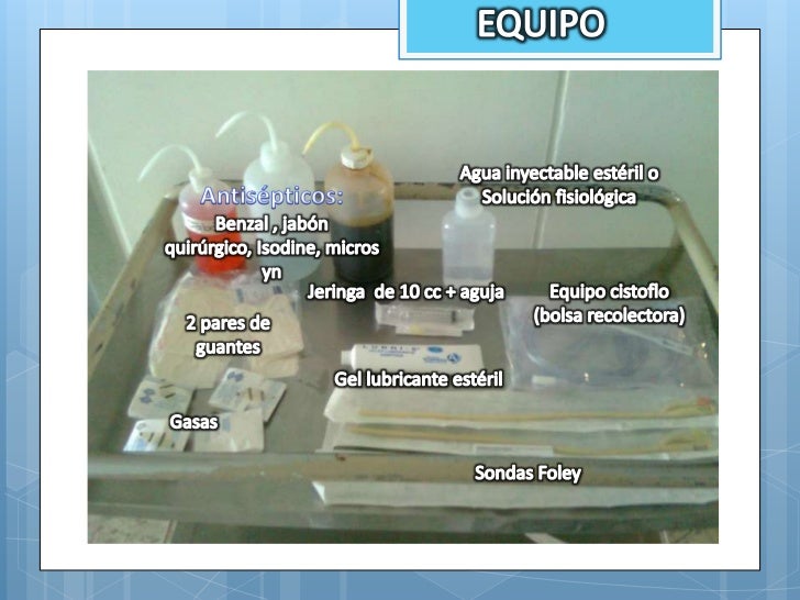 Colocación de sonda foley