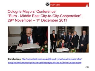 Cologne presentation- Partner Cities - how to make the most of it | PDF