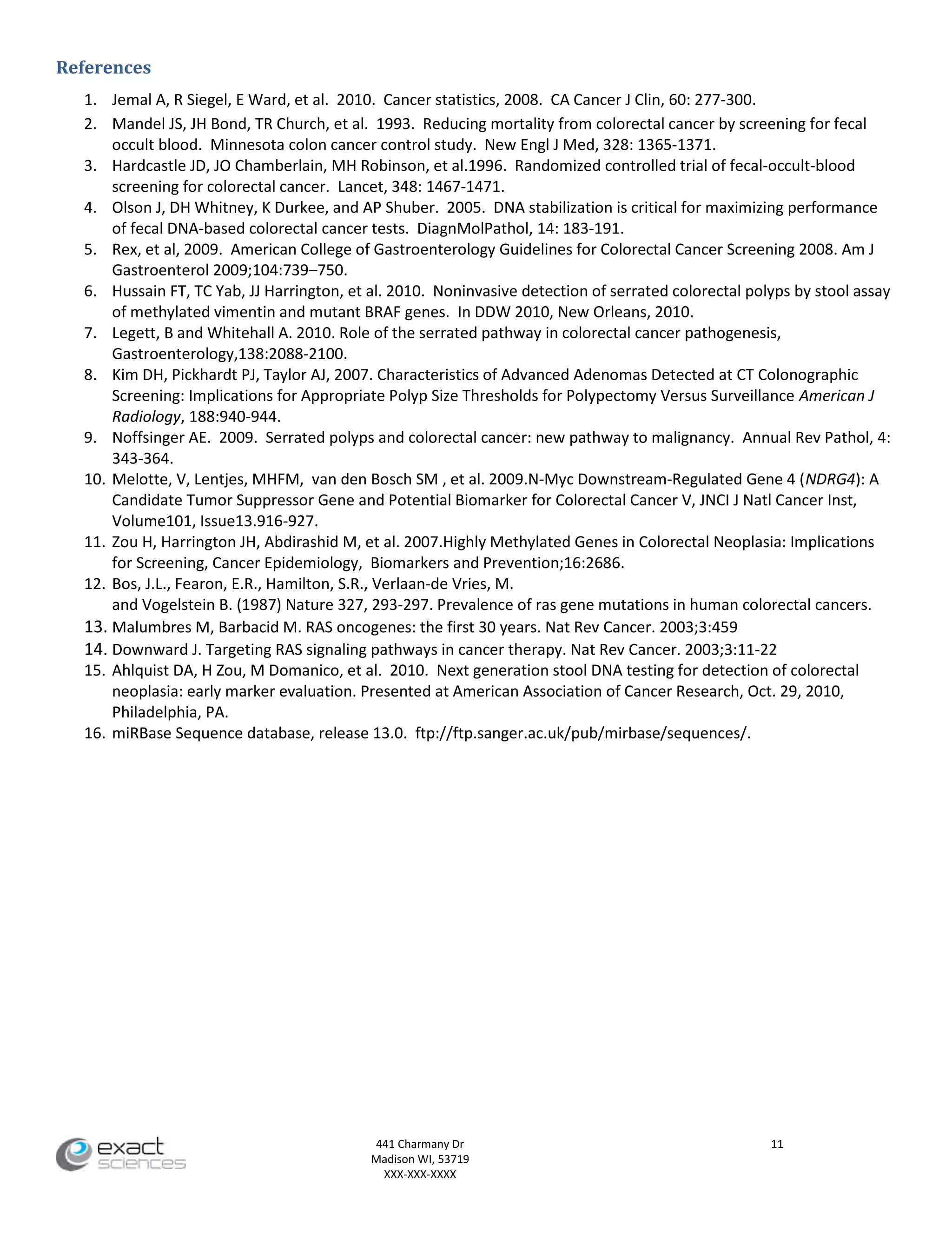 Cologuard (colorectal cancer test) physician labeling_fda | PDF