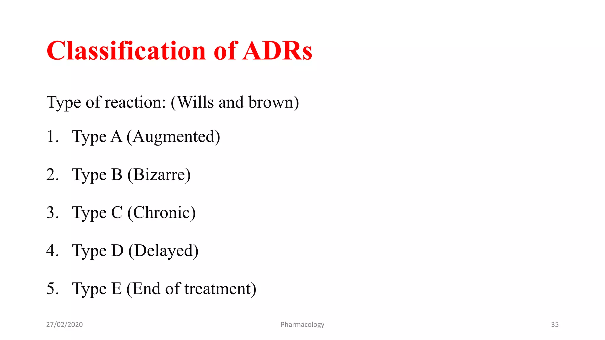 Pharmacodynamics and ADR | PPTX | Chemistry | Science