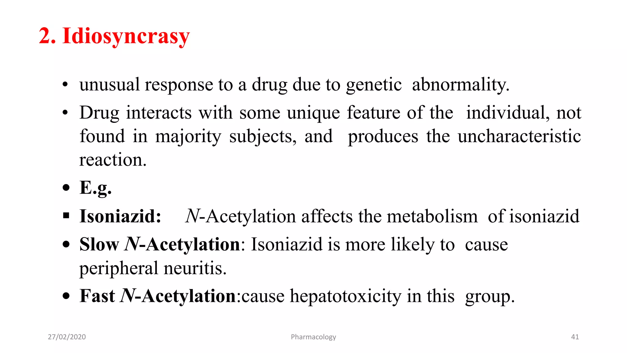 Pharmacodynamics and ADR | PPTX | Chemistry | Science