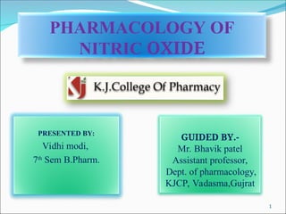 presentation on nitric oxide COLOGY.ppt