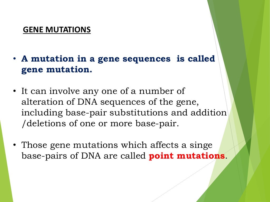 Mutation Gene And Chromosomal