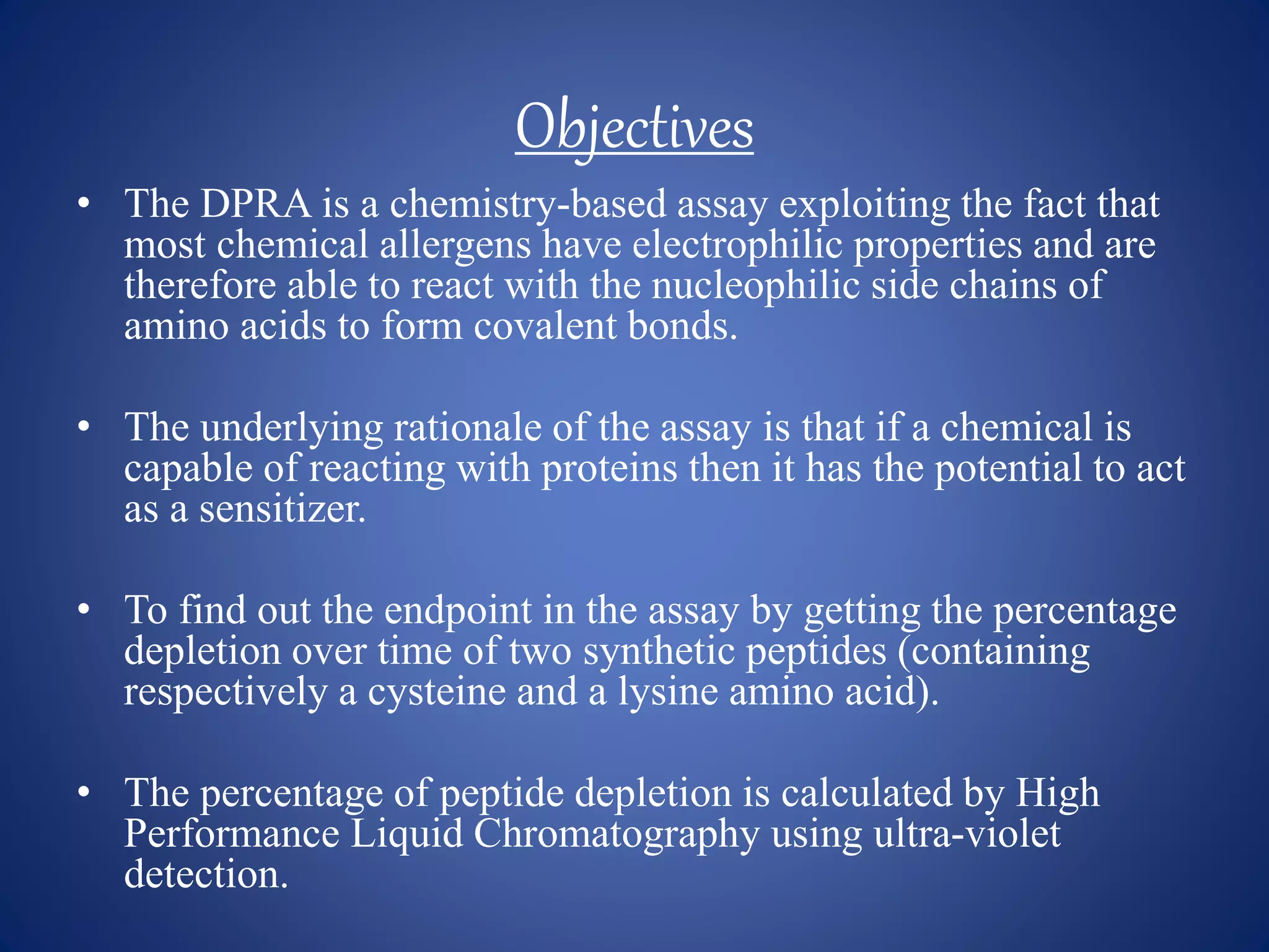 Direct Peptide Reactivity Assay(DPRA) | PPTX