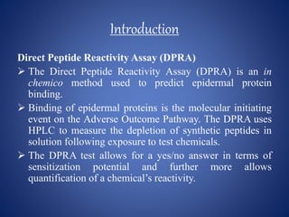 Direct Peptide Reactivity Assay(DPRA) | PPTX