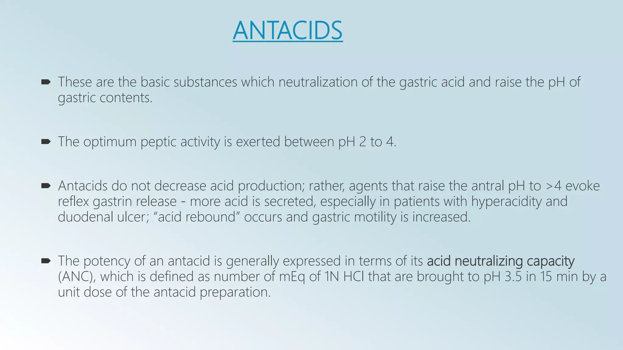 Antacids and antiulcer drugs | PPTX