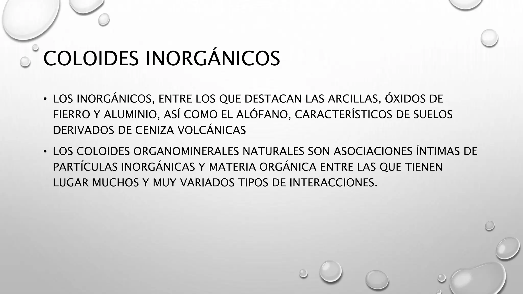 Coloides de suelos para la ingeniería ambiental | PPTX
