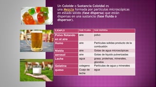 Definicion, fases, propiedades y tipos de coloides | PPTX