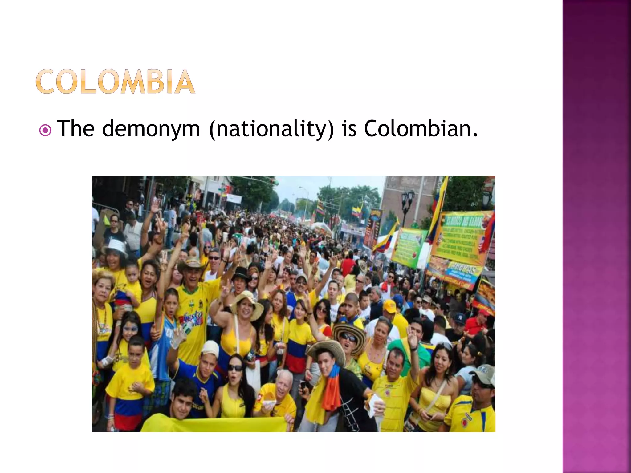 Presentation about Colombia | PPTX