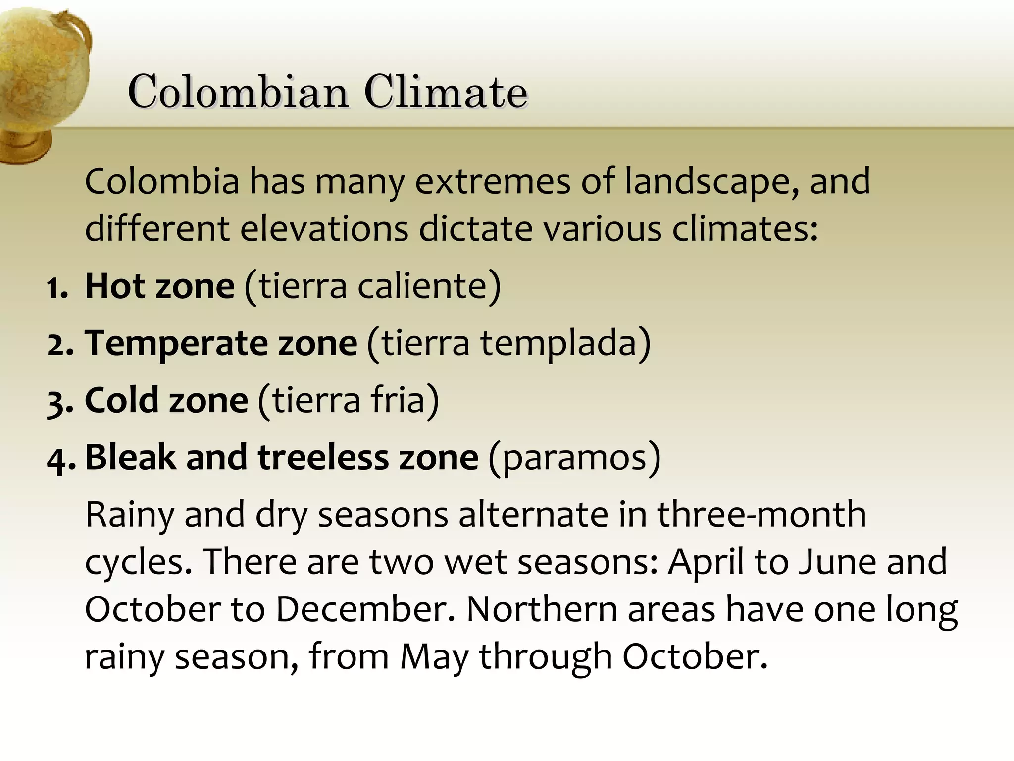 Colombia: Basic Facts | PPT