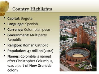 Colombia: Basic Facts | PPT