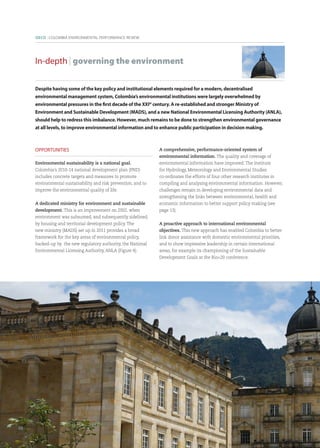 Environmental performance review of Colombia 2014 - Highlights | PDF