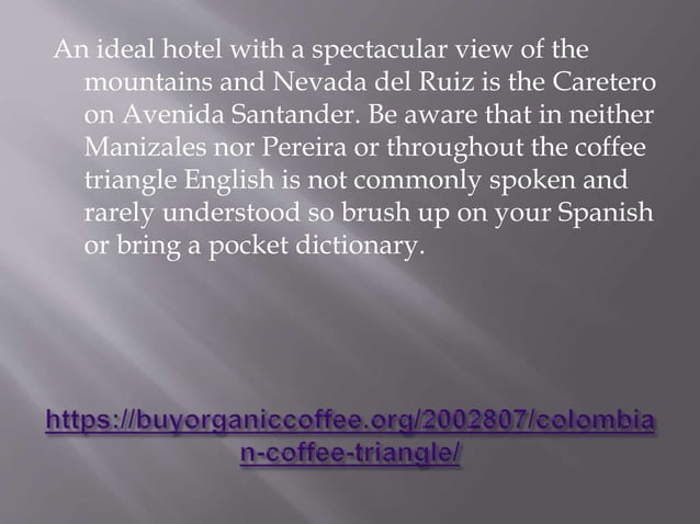 Colombian Coffee Triangle | PPT