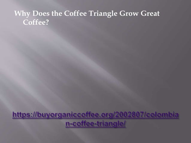 Colombian Coffee Triangle | PPT