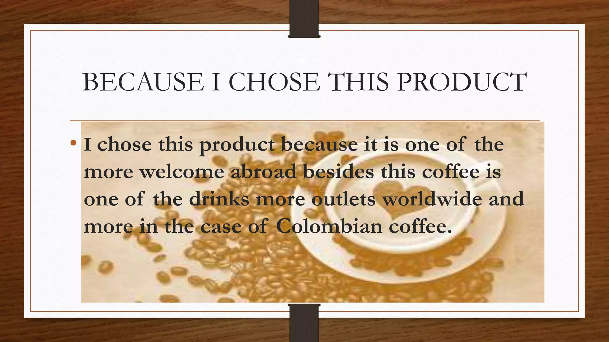 Colombian coffee export | PPTX