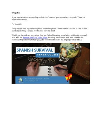 Colombian Slang Terms | PDF
