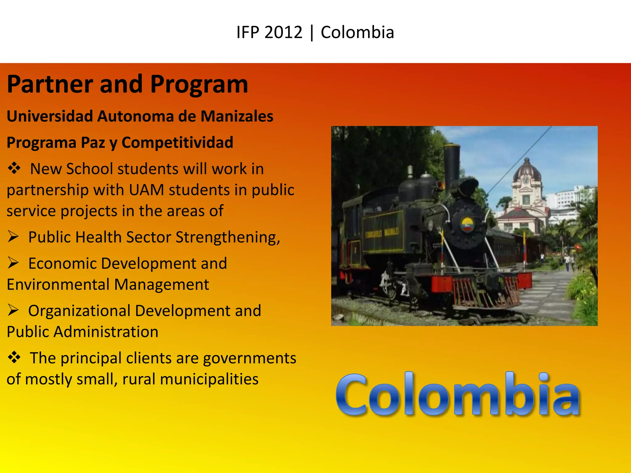 Colombia presentation | PPTX | Education