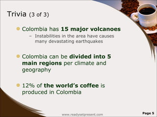 Colombia Powerpoint Country | PPT