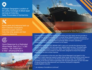 Colombo Dockyard rapid response afloat repairs flyer | PDF